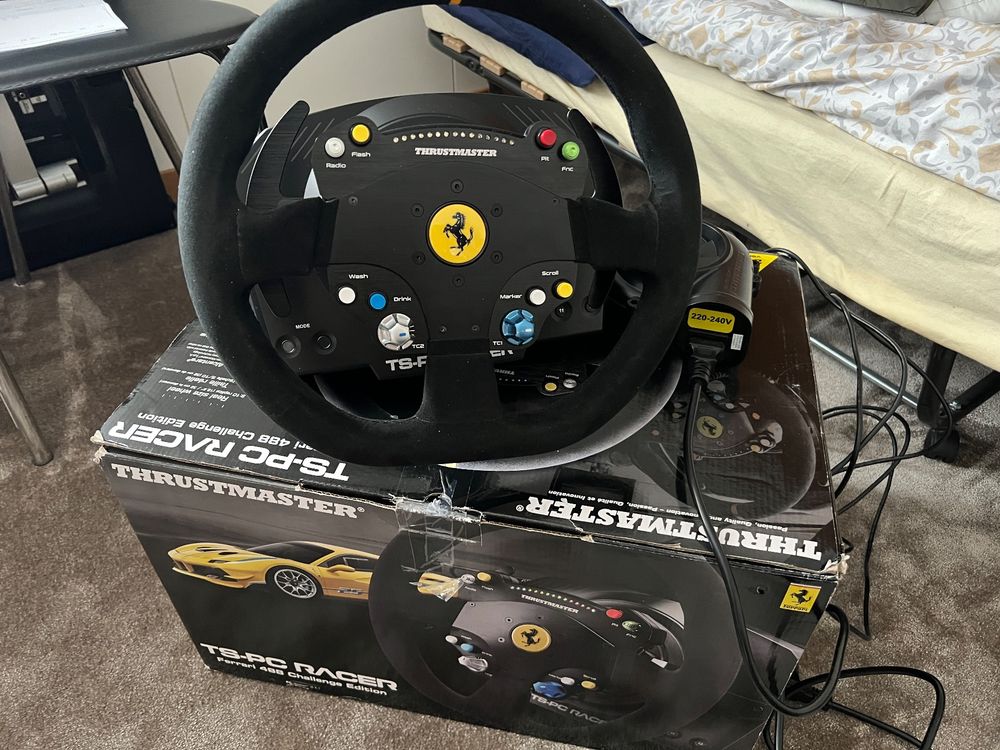 Thrustmaster TS PC Racer Lenkrad USB Ferrari Sim Racing Game (Neu ...