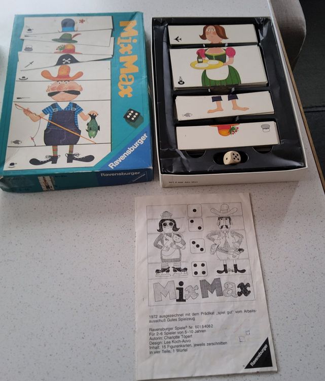 Ravensburger Mix Max Spiel 🧩 Vintage komplett, 1972 (Gebraucht) in ...