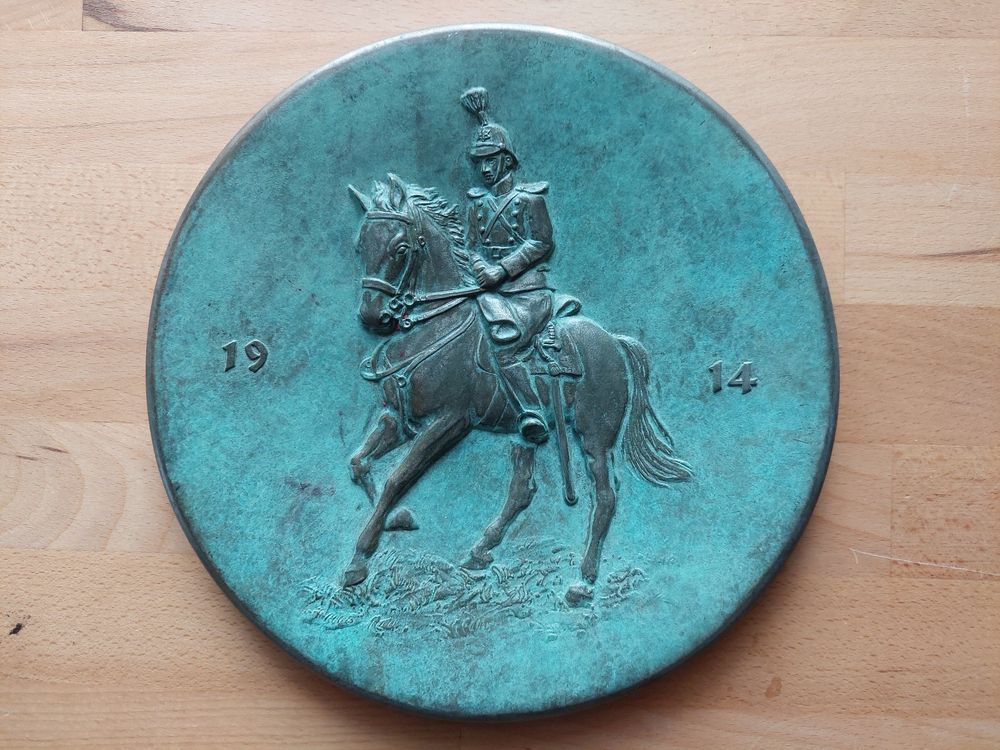 Schöner Wandteller Bronze Armee Schweiz 1914 (Gebraucht) in Obfelden ...