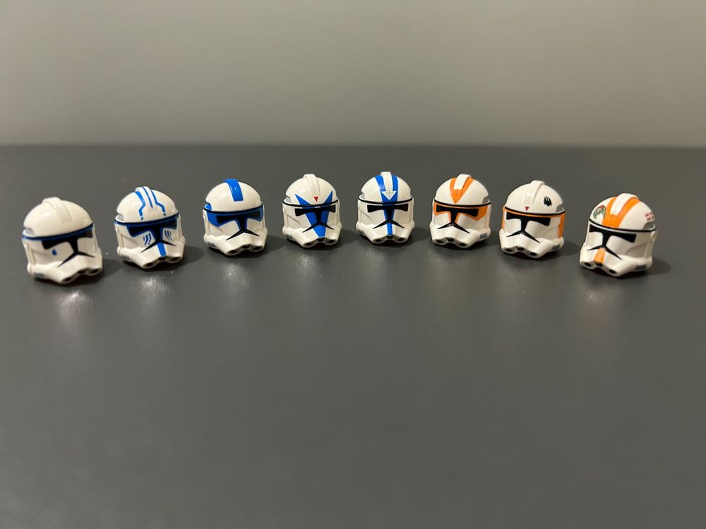 Custom Lego Star Wars Clone helmets - 501st & 212th (Neuf (Voir ...