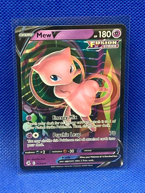 Pokemon FUSION STRIKE / Mew V 113 / 264 EN (Neu (gemäss Beschreibung)) in Baar für CHF 2 – mit ...