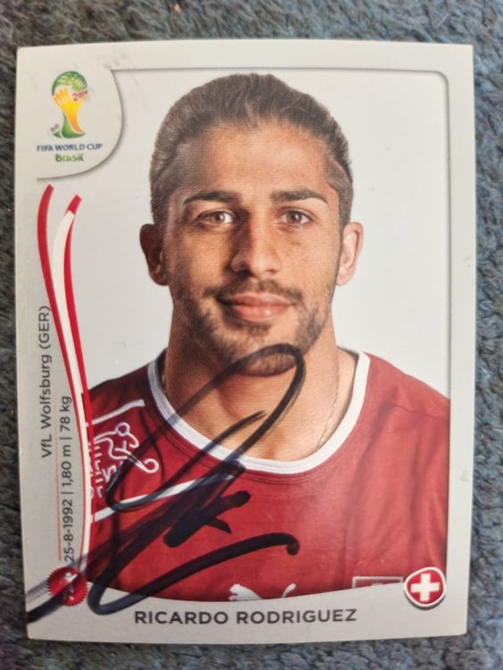 Ricardo Rodriguez Original Autogramm (Panini) Brasil 2014 (Neu (gemäss ...