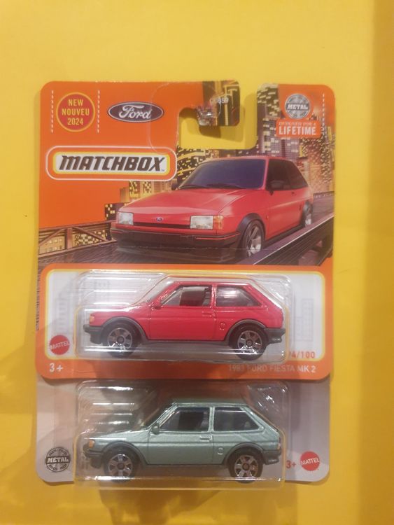 2 x Matchbox 1983 FORD FIESTA MK2 (Neu und originalverpackt) in ...