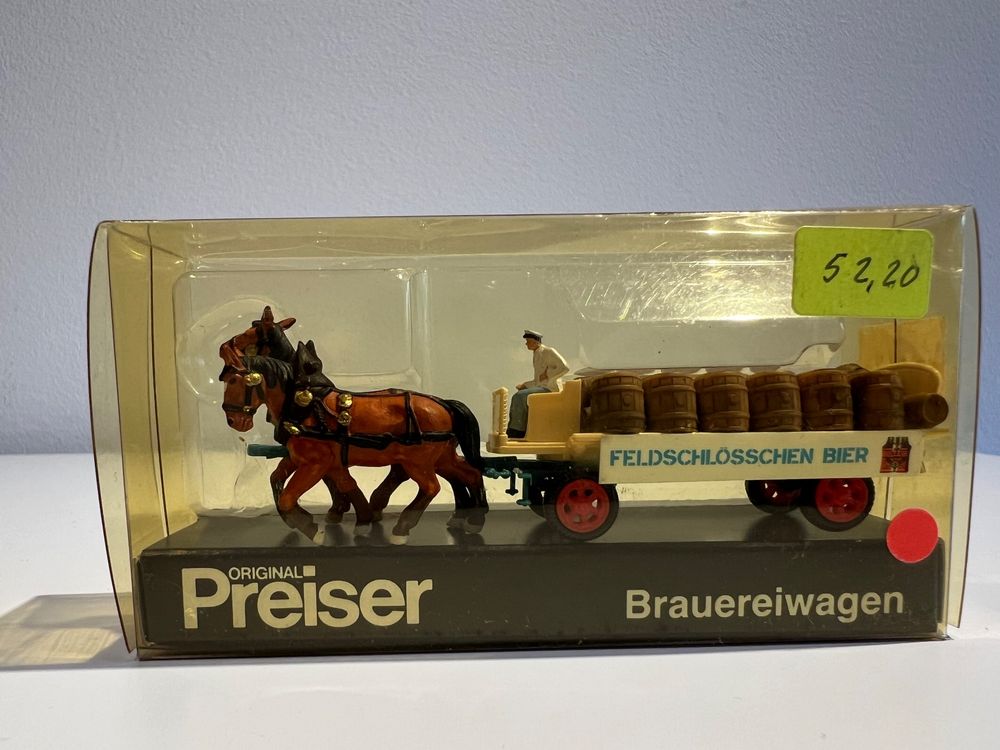 PREISER H0 462 Brauereiwagen Feldschlösschen Bier mit OVP ! (Neu und ...