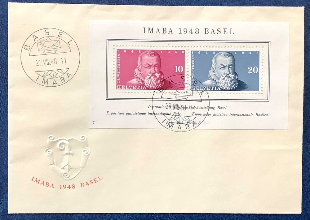 1948 Imaba Block auf Blanco Brief | Kaufen auf Ricardo