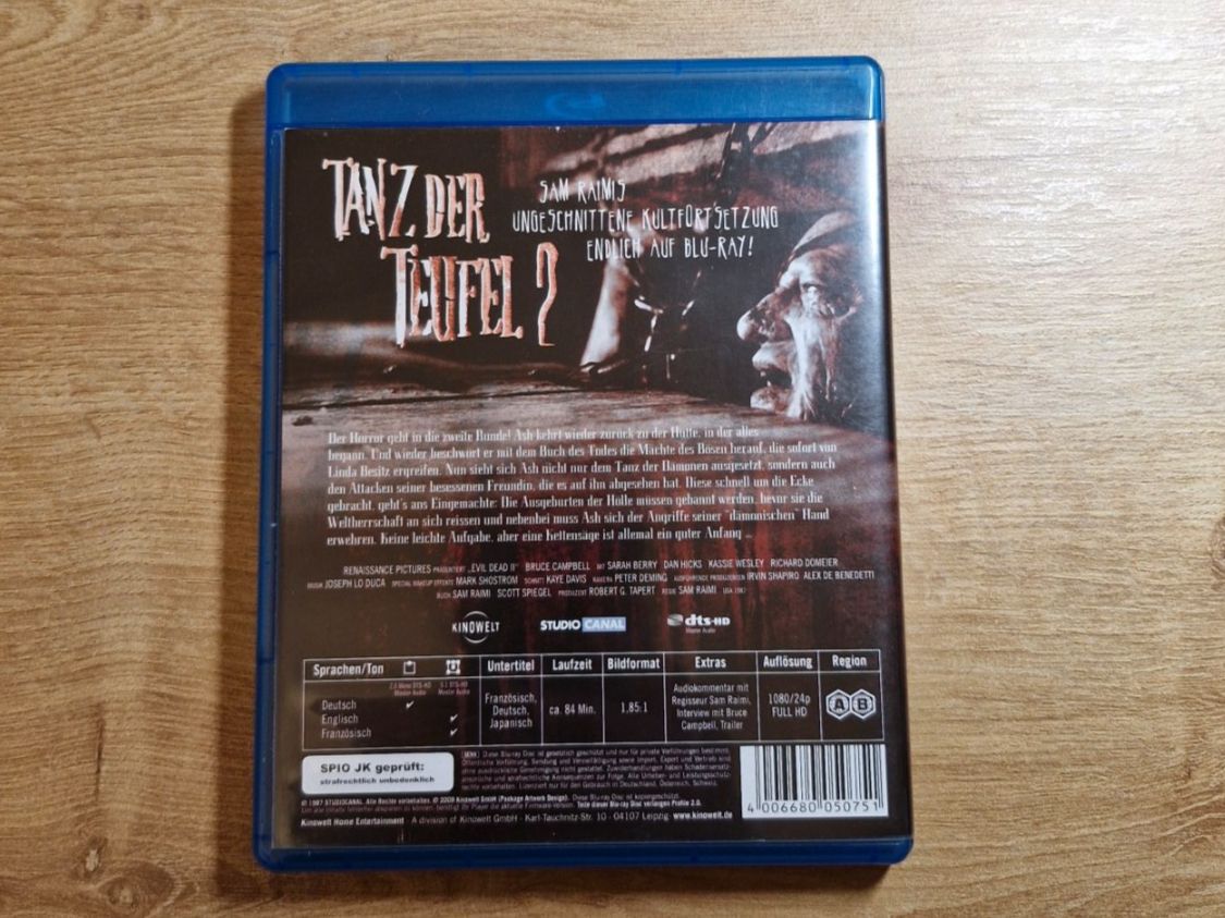 Tanz der Teufel 2 (1987) Bluray (Gebraucht) in Pfungen für CHF 3 – mit ...