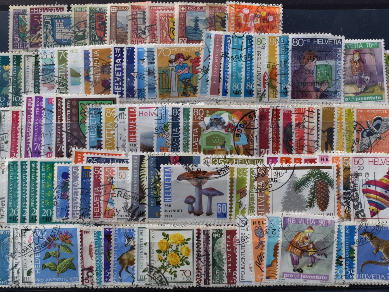 Mehr als 200 Pro Juventute Briefmarken B1401M (Gebraucht) in Bettingen ...