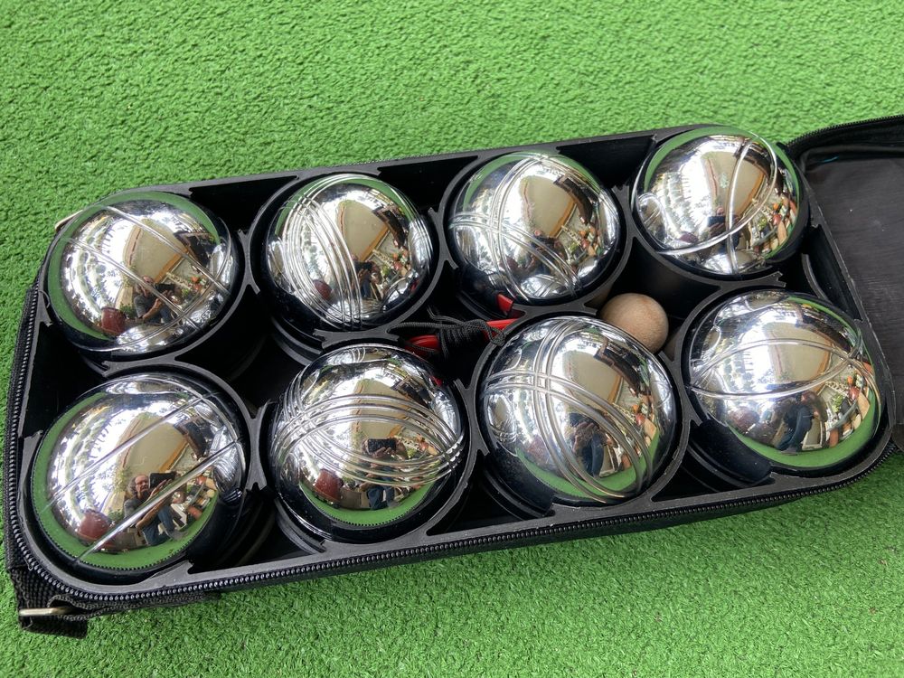 Boule / Pentanque Set mit 8 Kugeln in Kunststoff Tragetasche (Gebraucht ...