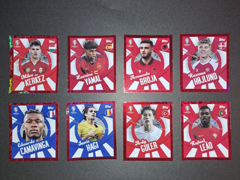 Topps UEFA Euro 2024, 8x PTW mit Topps Foil (Neu (gemäss Beschreibung ...