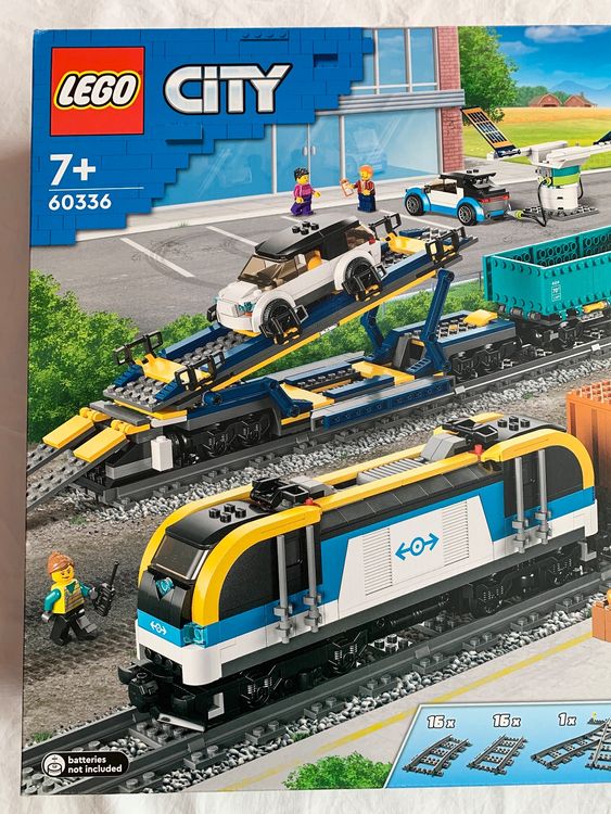 NEU OVP Lego City 60336 Güterzug mit Kranwagen etc. 7+ Bahn | Kaufen ...