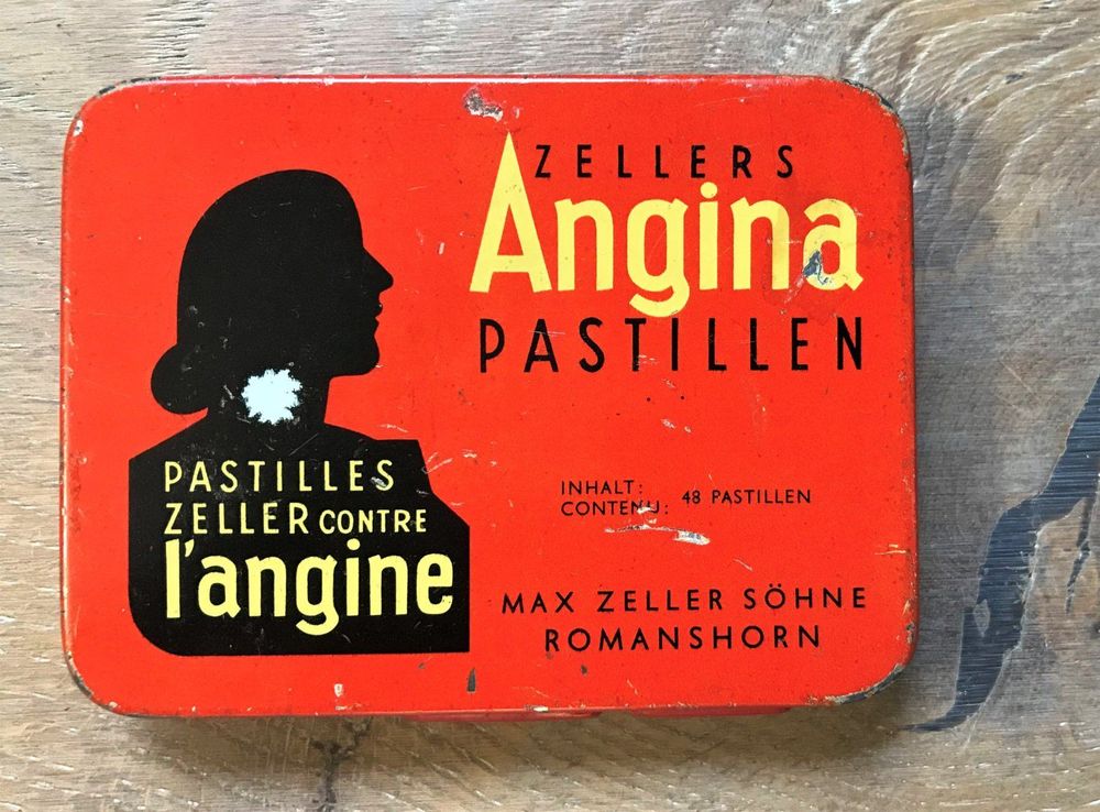 Alte Blechdose ZELLERS ANGINA PASTILLEN (Gebraucht) in Rothrist für CHF ...