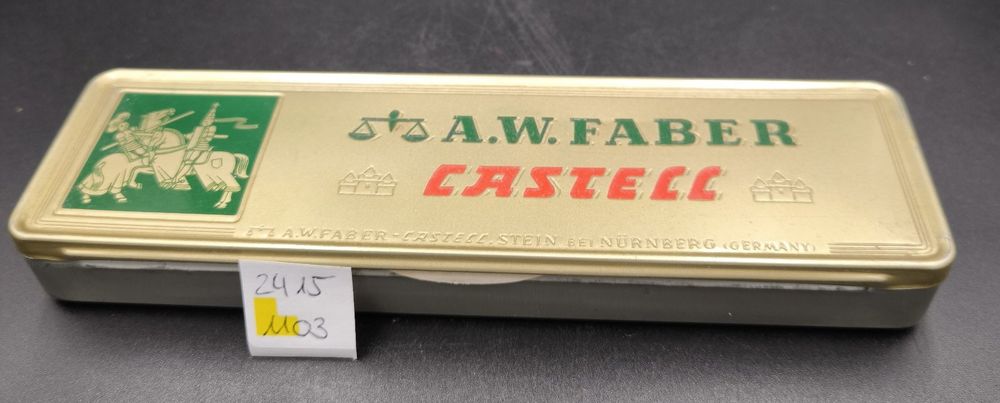 Alte A.W. Faber Castell Bleistiftdose mit Bleistiften (Gebraucht) in ...