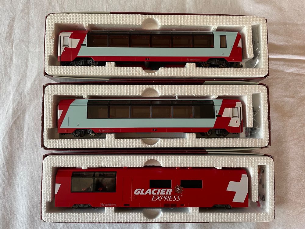BEMO HOm MGB 3 Wagen Glacier Express (Neu (gemäss Beschreibung)) in Rorschach für CHF 170 – mit ...
