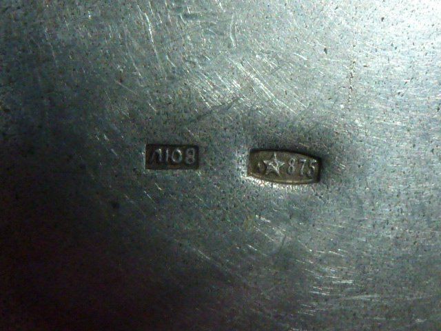 Russische vintage Puderdose, Silber 875 | Kaufen auf Ricardo