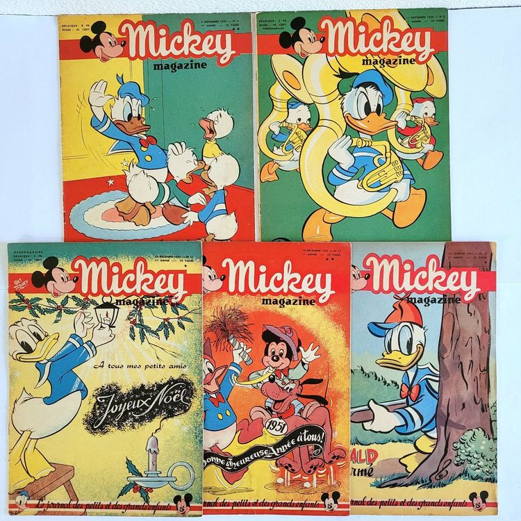 Mickey magazine No 4,5,7,11,12,15 von 1950 | Kaufen auf Ricardo