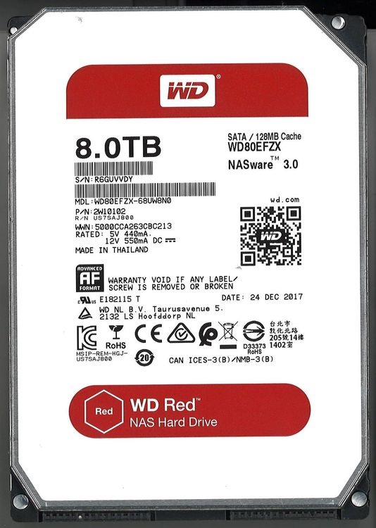 WD NAS HD 8TB red label 3.5" (Gebraucht) in für CHF 99 – mit Lieferung ...