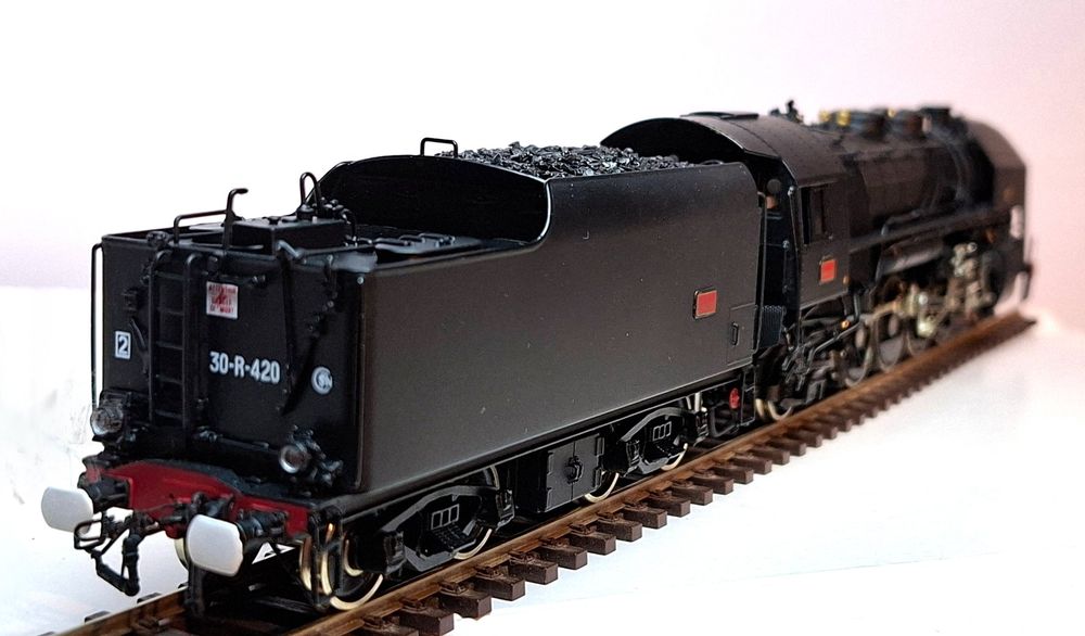 LEMACO HO-036/1 Locomotive Vapeur SNCF 141 R 420 Noir/charbo (Neuf avec ...