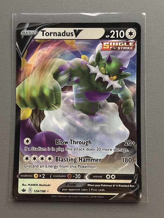 Tornadus V - Single Strike - Pokemon Karte - Selten! (Neu (gemäss ...