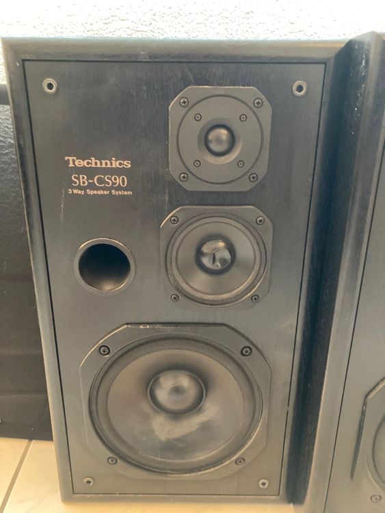 2 Technics SB-CS90 3-Weg Lautsprecherboxen | Kaufen auf Ricardo