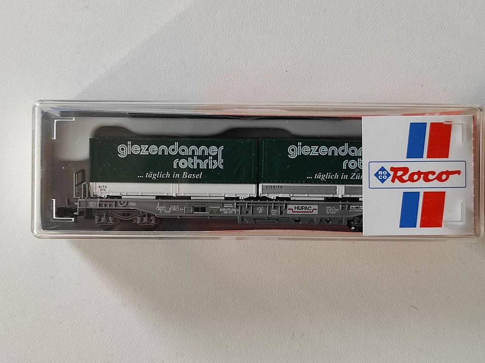 Taschenwagen Hupac "Giezendanner" der SBB von Roco N (Neu und ...