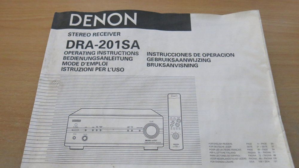 Denon Stereo Receiver DRA-201SA + CD Player DCD-201SA | Kaufen auf Ricardo