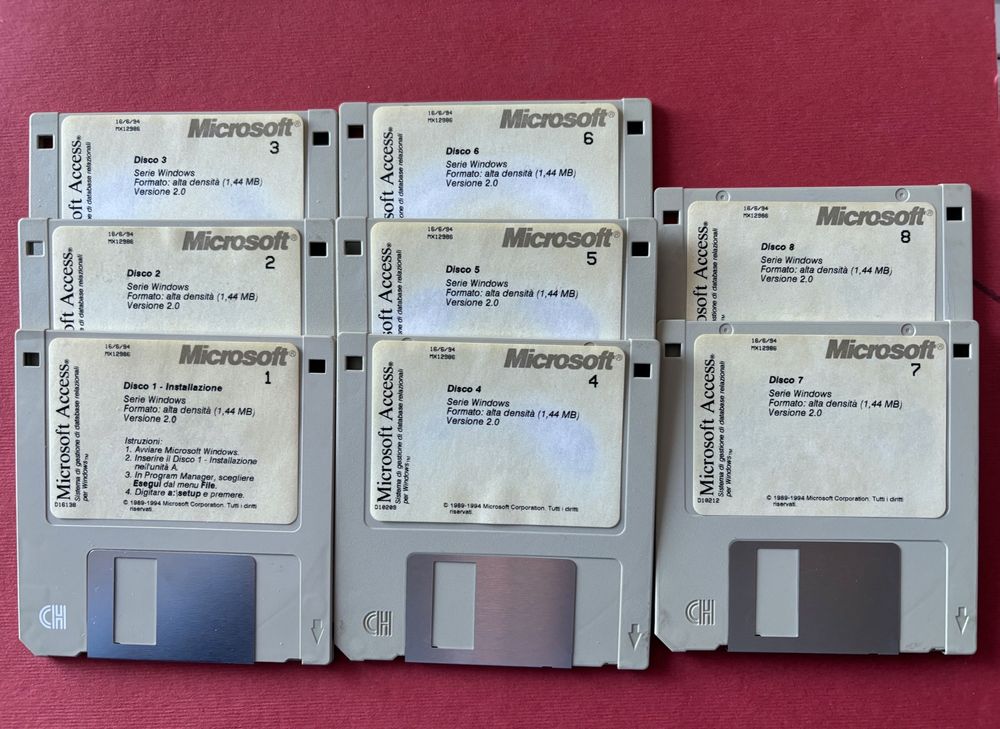MICROSOFT ACCESS 2.0 - SERIE WINDOWS-8 FLOPPY DISK (Gebraucht) in ...