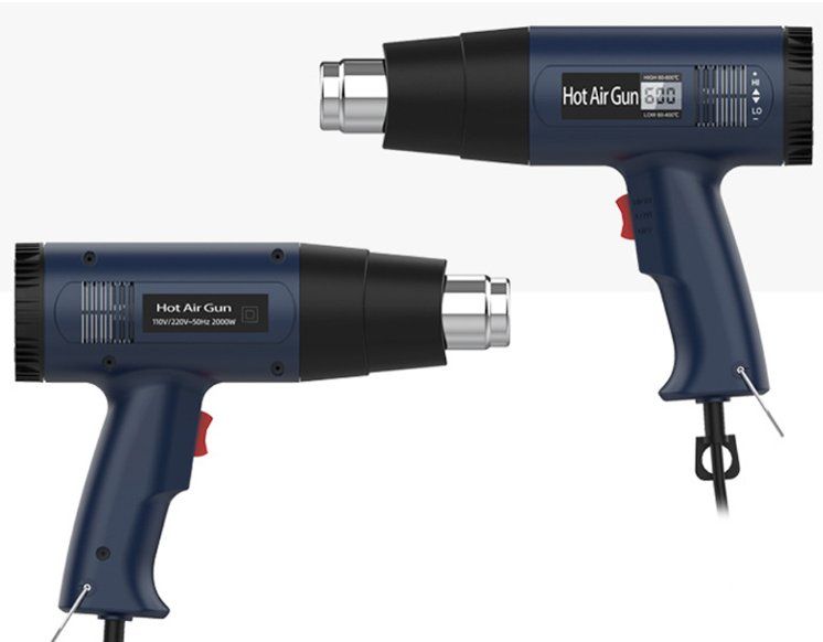 Heissluftpistole Heissluftfön 4 Aufsätze, 2000W, LCD Display (Neu und originalverpackt) in ...