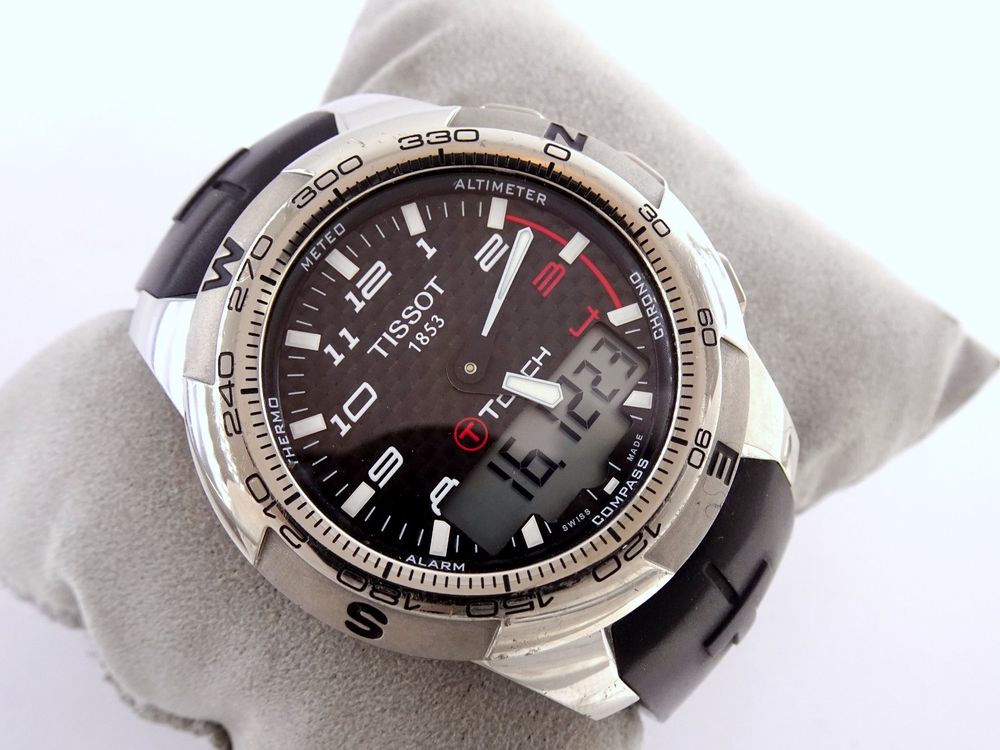 TISSOT T-TOUCH MULTIFUNKTION CHRONO T047.420A TITANIUM | Kaufen auf Ricardo