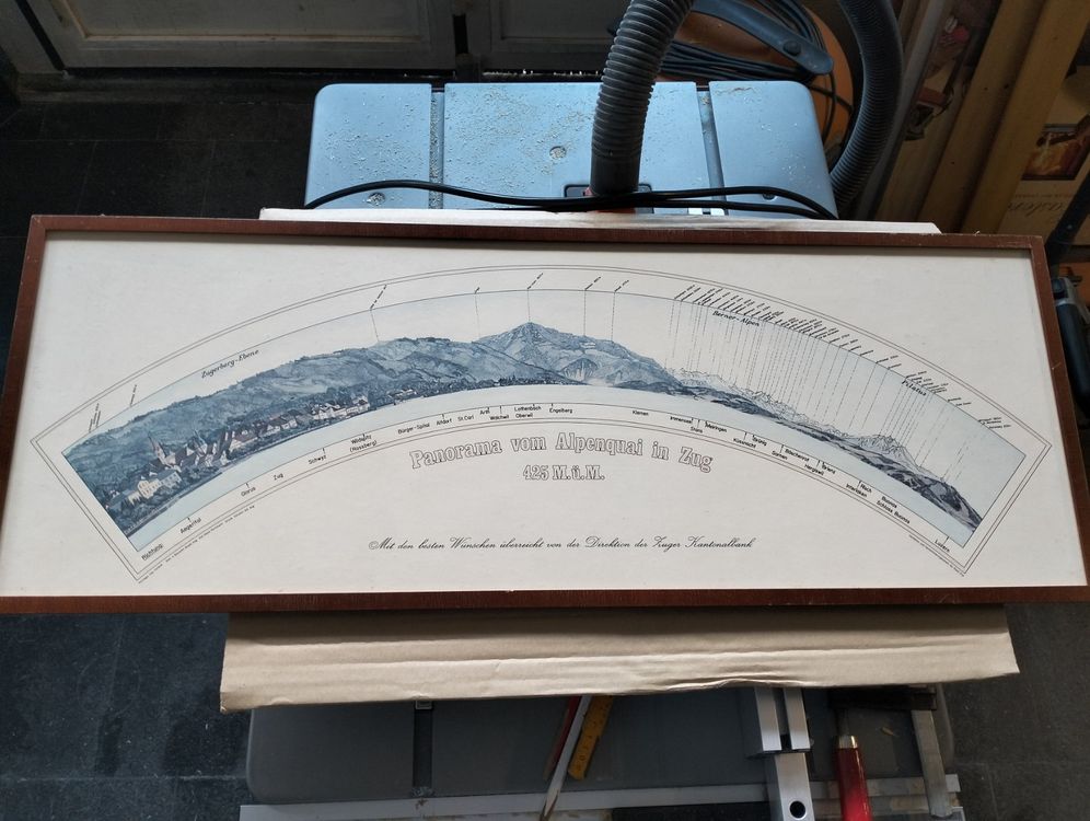 Zuger Panorama Bild Alpenquai Zug | Kaufen auf Ricardo