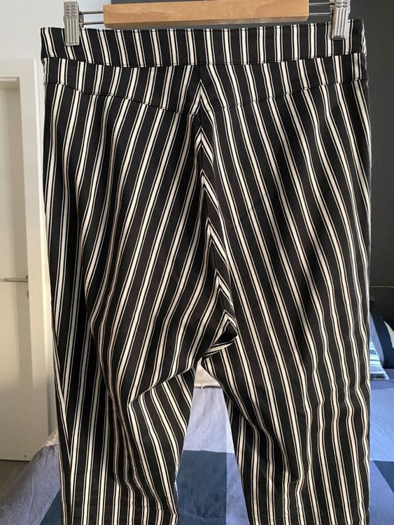Schwarz Weisse Gestreifte Hose