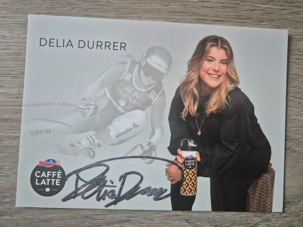 Autogrammkarte Delia Durrer mit Orginalunterschrift (Neu (gemäss ...