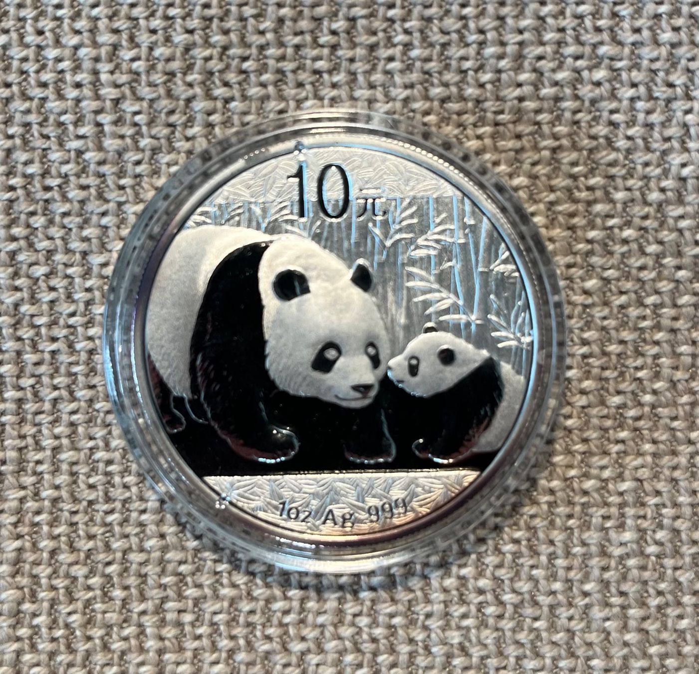 Silbermünze China Panda 2011, 1 Oz. Unze (Neu und originalverpackt) in ...