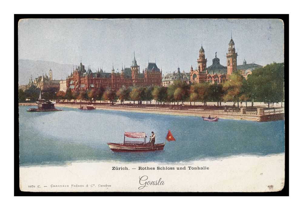 ZÜRICH - 1900 "Rothe Schloss und Tonhalle" (D'occasion) à Onex pour CHF ...