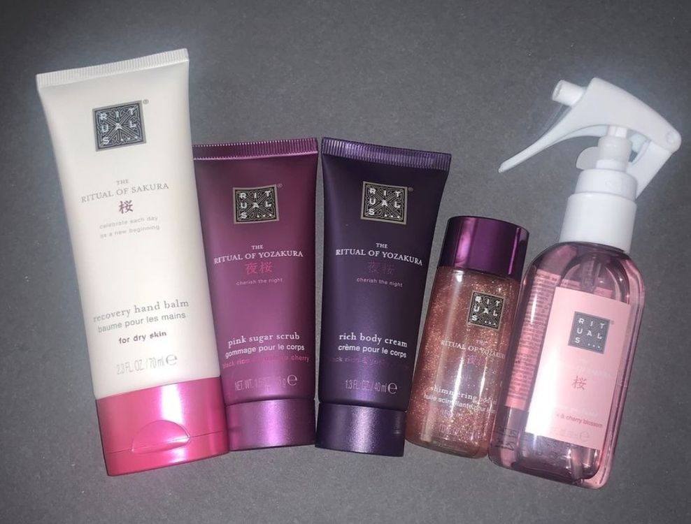 Rituals 5x Ritual of YOZAKURA Set Shimmering Body Oil, Cream (Neu und ...