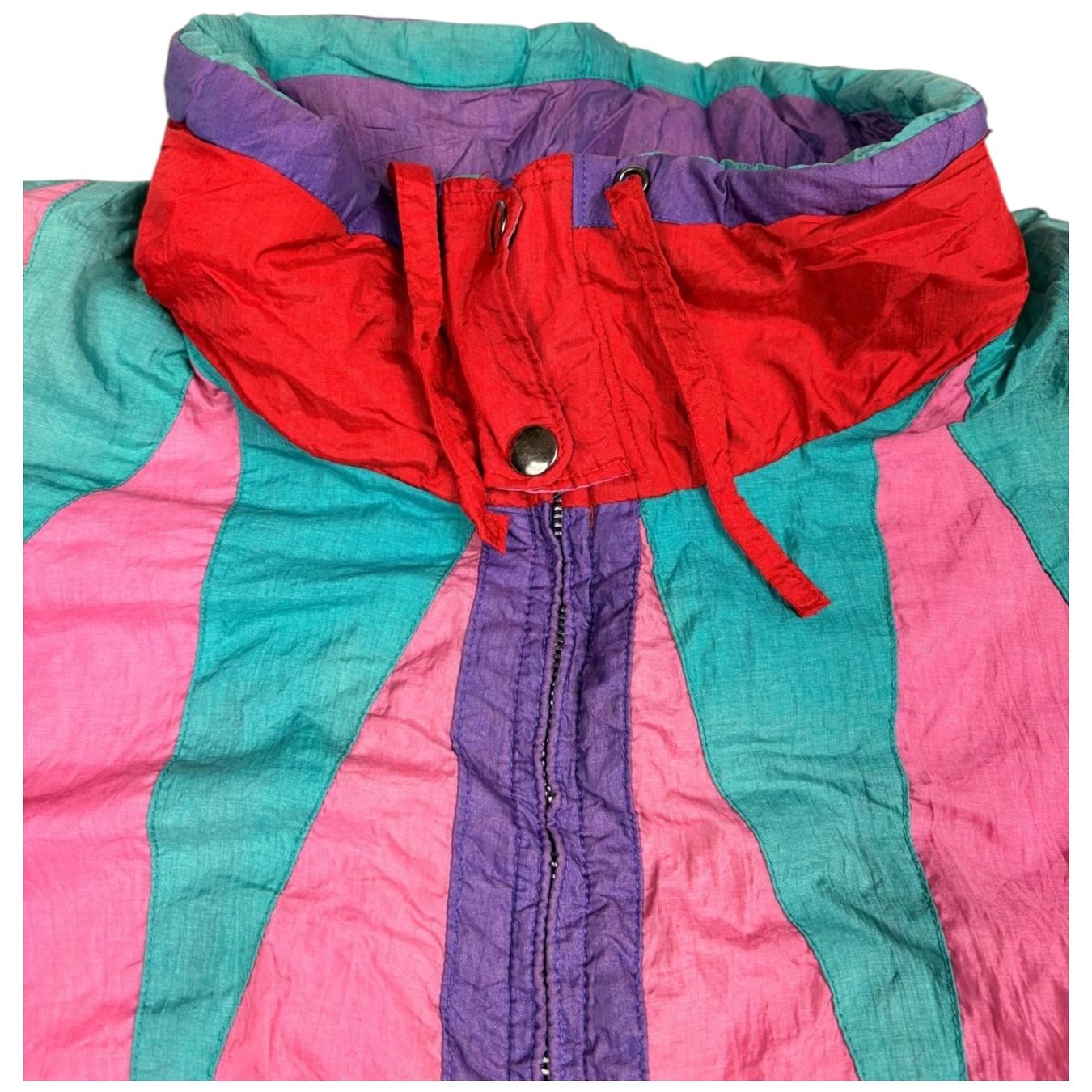 Veste de ski Vintage New York Girl rouge - L (Neuf (Voir description ...