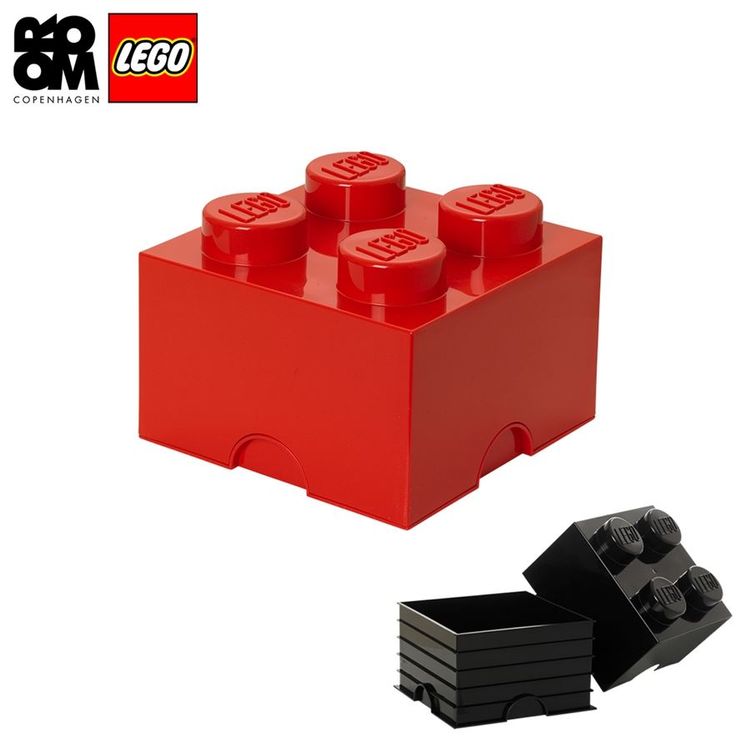 XXL Lego Aufbewahrungsbox 4 Noppen, Rot | Kaufen auf Ricardo
