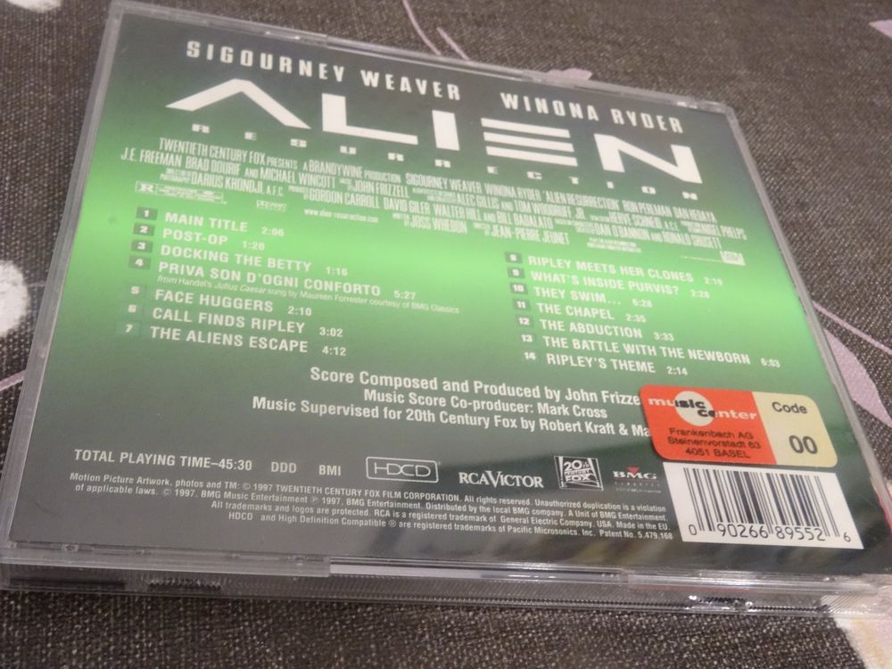 Alien Resurrection - Original Motion Picture Soundtrack CD (Gebraucht ...