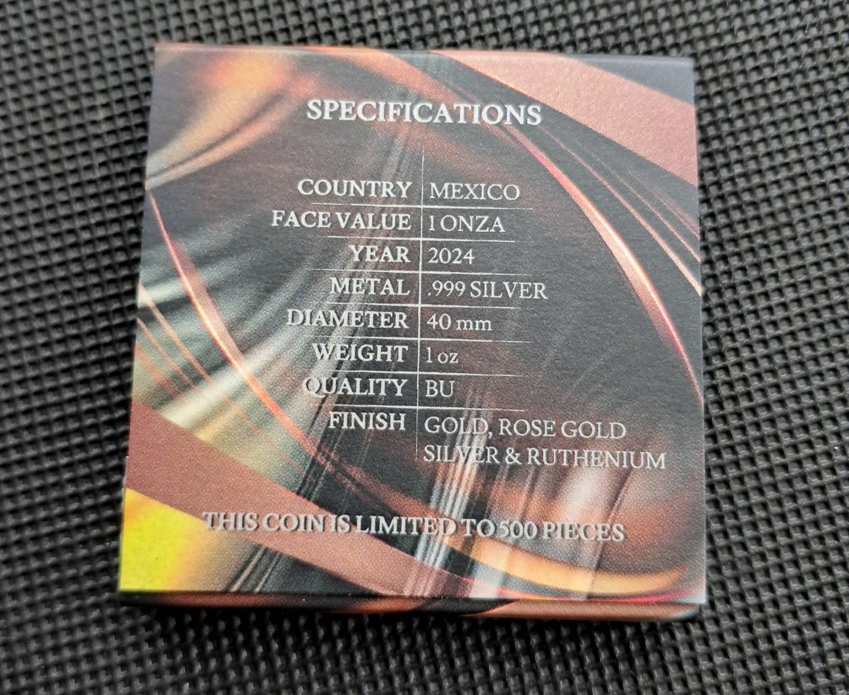 1 OZ Silber Libertad Mexico 2024 mit Goldver. / Lim. 500 Stk (Neu und ...