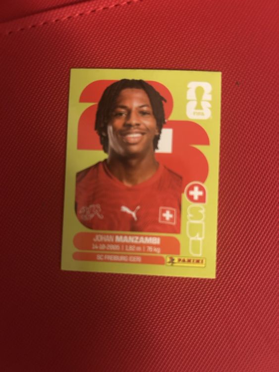 Fifa World Cup 2026 Sticker Johan Manzambi United Edition (Neu (gemäss ...
