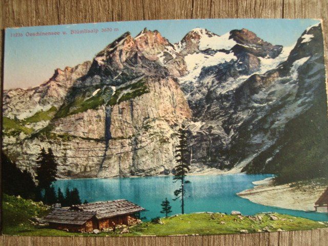 11236 Oeschinensee u. Blümlisalp 3670 m. Postkarte (Gebraucht) in Thun für CHF 1 – mit Lieferung ...