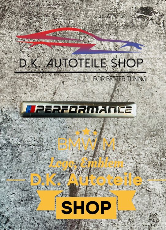BMW Performance Emblem Aufkleber aus Aluminium NEU (Neu und ...