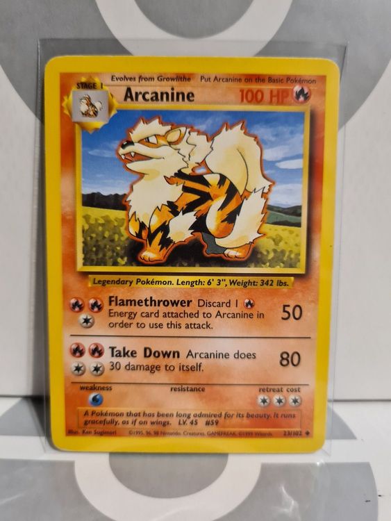 ARCANINE BASE SET POKEMON KARTE 1999 (Gebraucht) in Uerzlikon für CHF 4 ...
