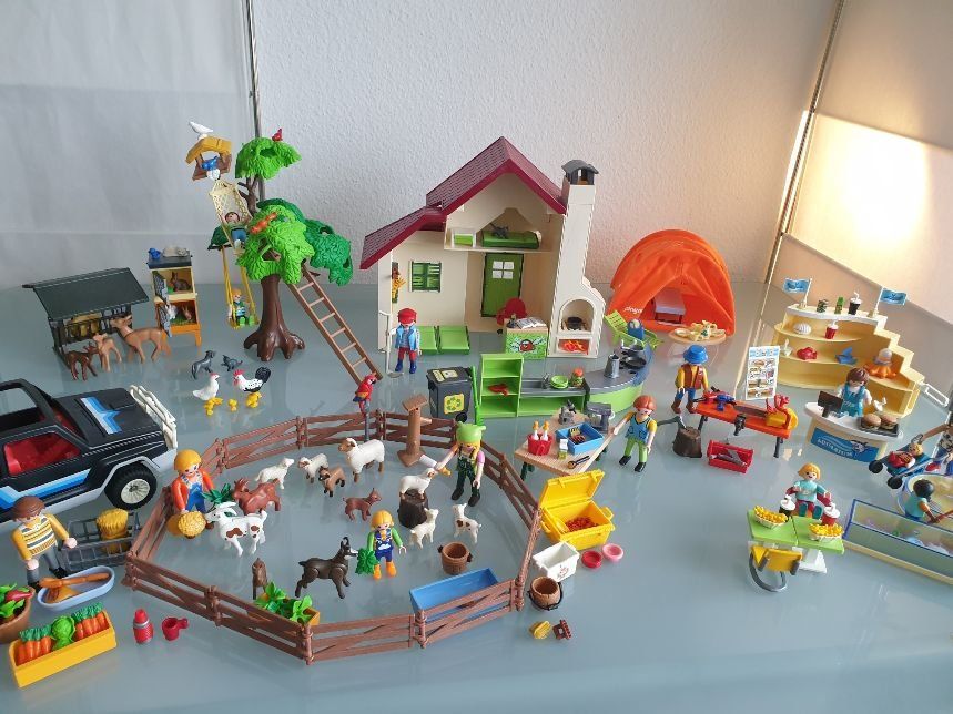 PLAYMOBIL - Jagdhaus, Tier-Zoo, Auto, Laden, Camping & mehr (Gebraucht) in Kleindöttingen für ...