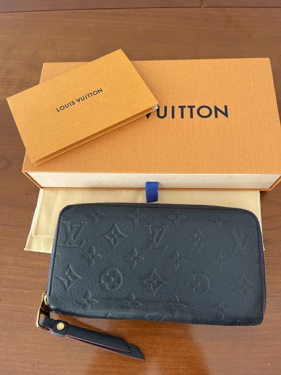 Portefeuille Louis Vuitton Empreinte cuir Navy Blue (D'occasion) à ...