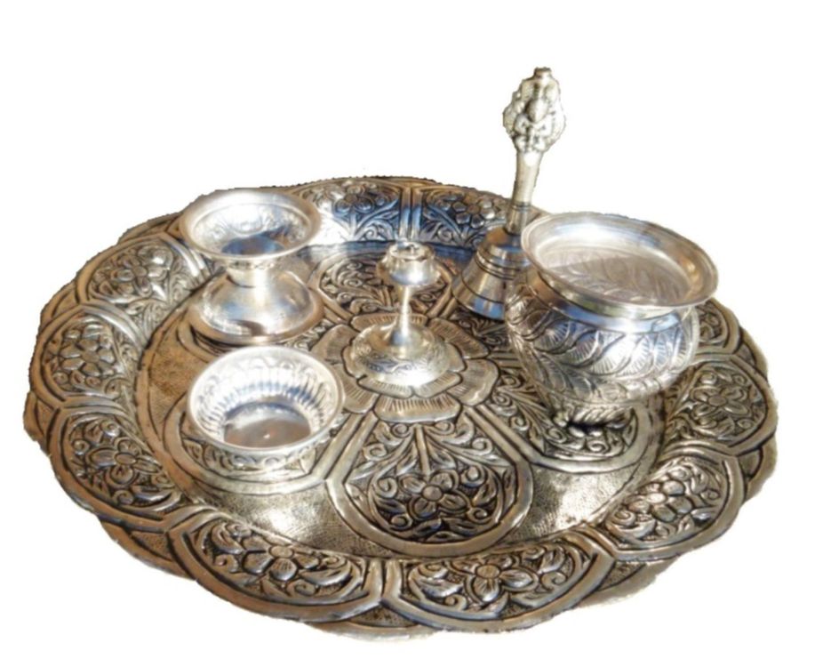 Orig. Indische Puja Dali / Pooja Thali (Neu (gemäss Beschreibung)) in ...