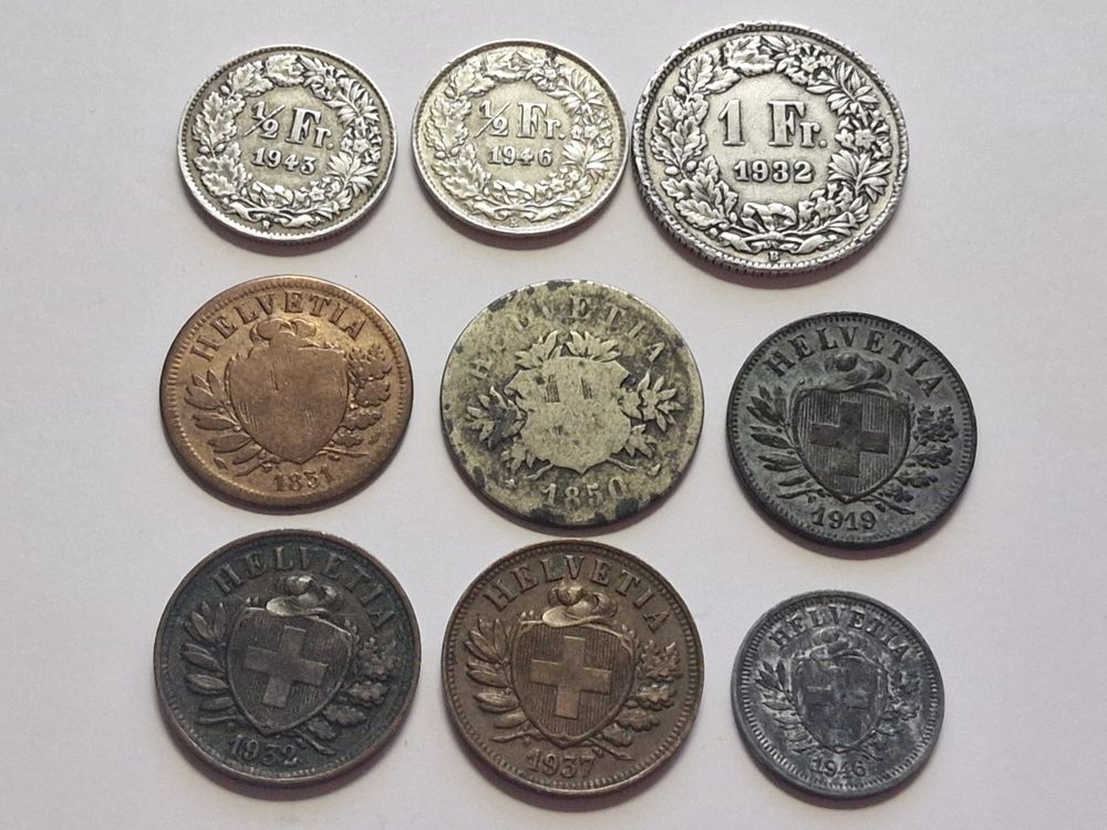 Lot Schweizer münzen mit silber. (Gebraucht) in Zürich für CHF 15 – mit ...