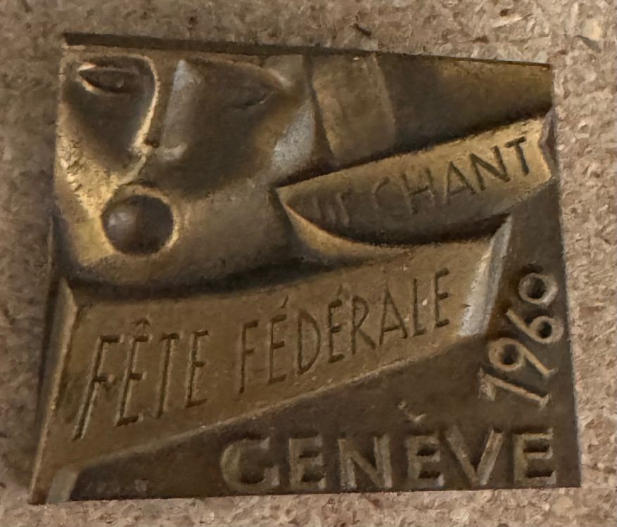 Fête Fédérale de Chant 1969 Genéve - Seltene Plakette (Gebraucht) in ...