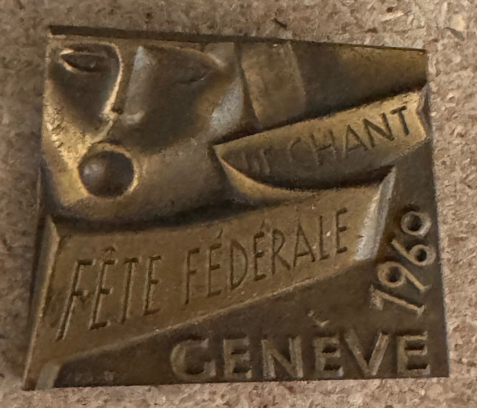 Fête Fédérale de Chant 1969 Genéve - Seltene Plakette (Gebraucht) in ...