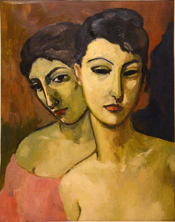 Gemälde expressionistisches Portrait von zwei Frauen (Gebraucht) in Luzern für CHF 100 – mit ...