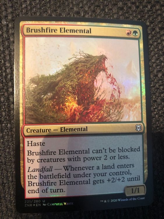 Mtg Brushfire Elemental foil (Gebraucht) in für CHF 0.5 – mit Lieferung auf Ricardo kaufen